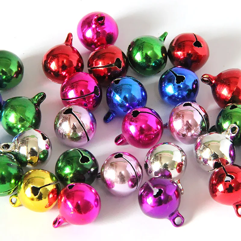 Cloche en verre,Cloches de couleur bonbon 6-8-10-12mm,30-50 pièces,en ...