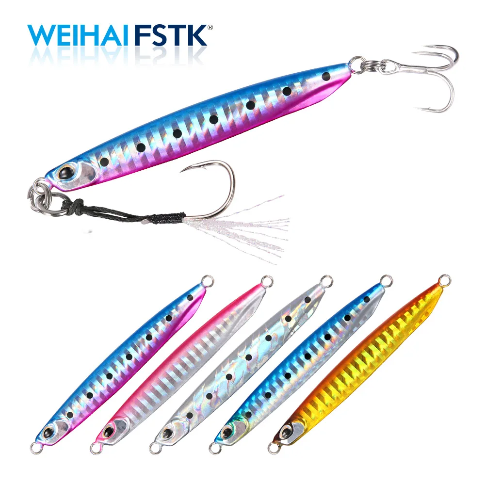 DRAGER Super Slim SSZ Metal Casting Jig 20G 30G 40G 60G 80GShore Drag Cast Jigging Spoon Fishing ...