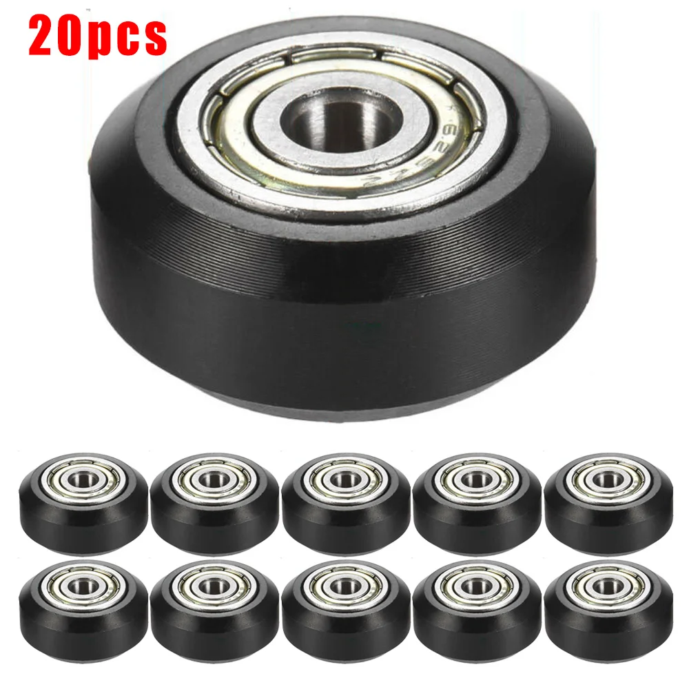 20pcs Openbuilds Plastic Wheel POM Idler Pulley Gear Passive Round ...