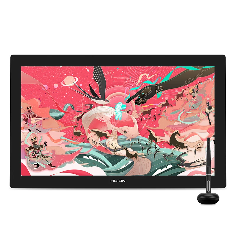 Графический планшет HUION Kamvas Pro 24 4K UHD, 23,8 дюйма, 140% sRGB ...