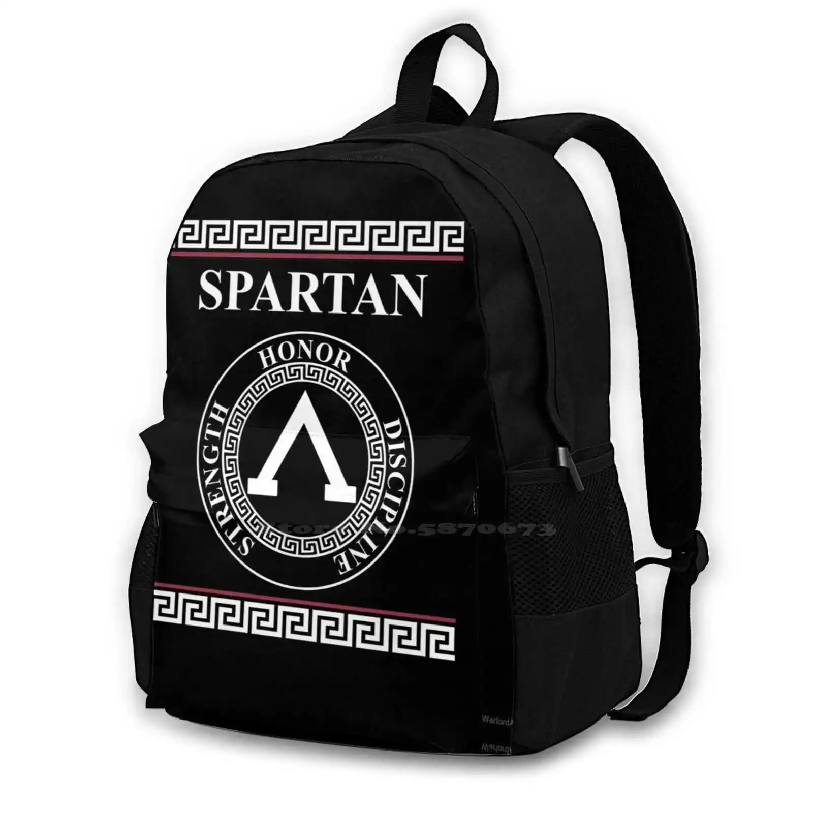 Spartan Ancient Greece Symbol Of Sparta Backpack For Student School ...