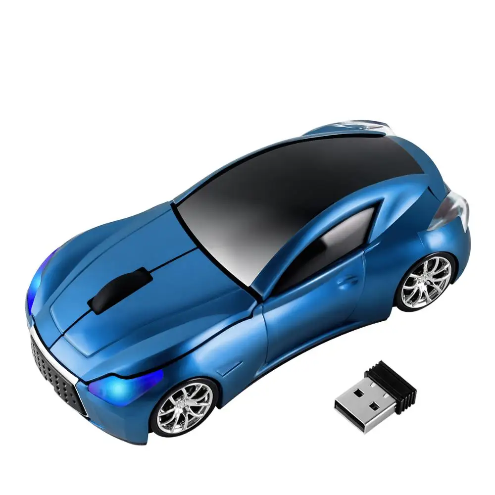 2.4ghz Wireless Optical Mouse Sports Car Shaped Computer Mouse 1600dpi ...