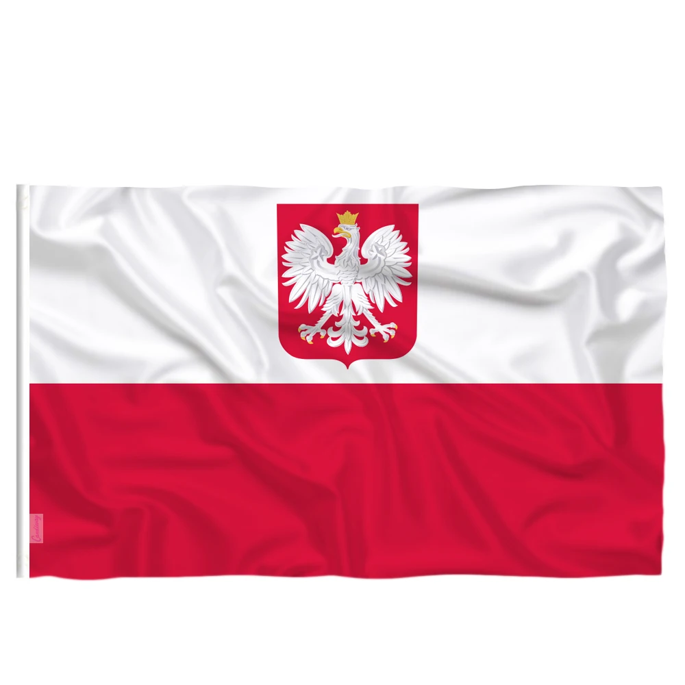 Candiway The Republic Of Poland Eagle flag polish flags white red EU ...