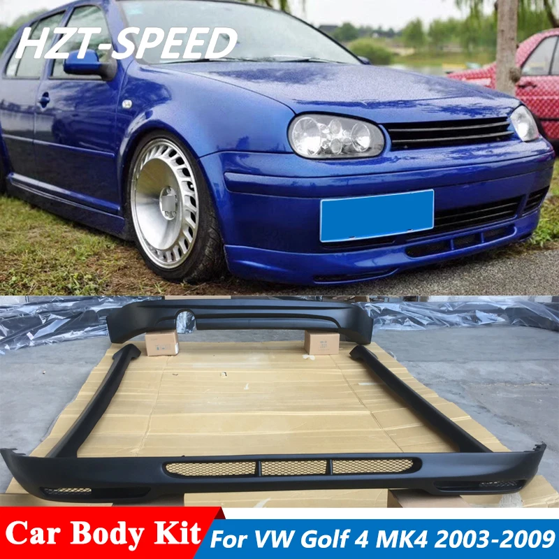 Unpainted Abs Material Front Bumper Side Skirts Rear Bumper Car Body ...