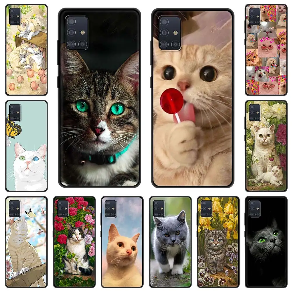 Funny-Kitten-Cat-Phone-Case-for-Samsung-Galaxy-A51-A71-A21S-A03s-A13 ...