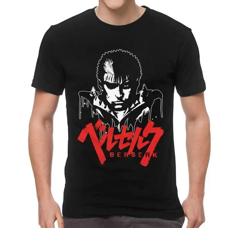 Berserk Mâle Gattsu 티셔츠 Drôle Anime Manga Byron Héros Tripes Tshirt 유니크 ...