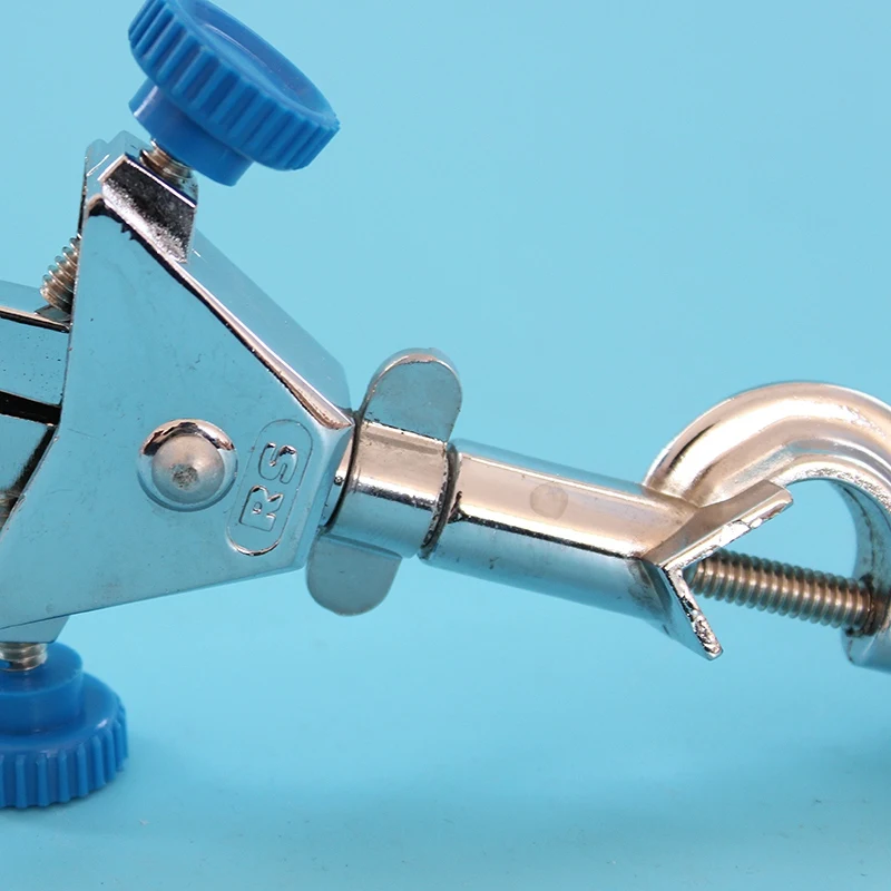 Two-Way Adjustable Three-Jaw Rotating Flask Clamp Laboratory Double ...