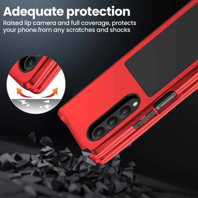 For Galaxy Z Fold 3 Case Heavy Duty Protection Armor Shockproof Hard ...