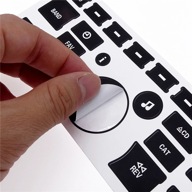 1 Set Radio Stickers Button Repair Kit Decal For Chevrolet Silverado ...