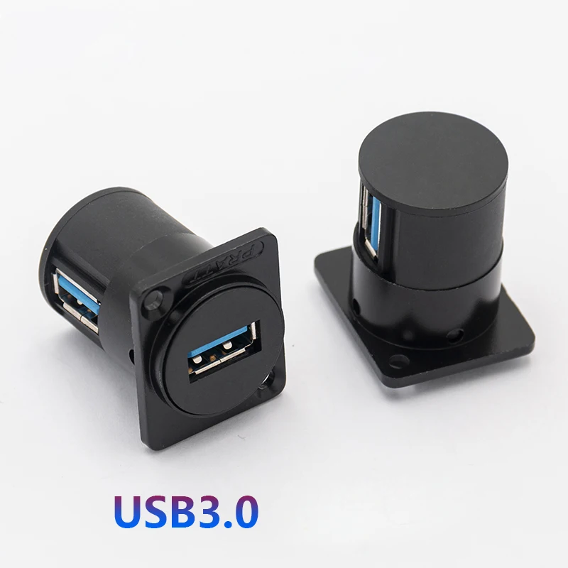 2PCS-right-angle-D-type-metal-usb-3-0-female-to-female-connector-socket ...