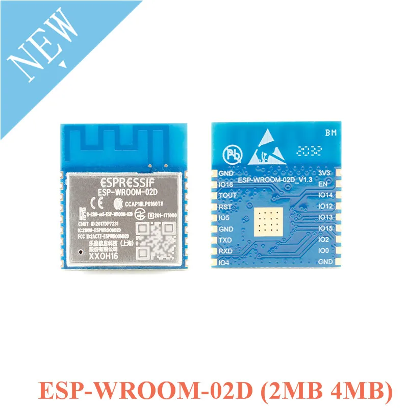 ESP WROOM 02 módulo inalámbrico, ESP WROOM 02D, 2MB, 4MB, WiFi, MCU, ESP8266, ESP8266EX, IoT ...