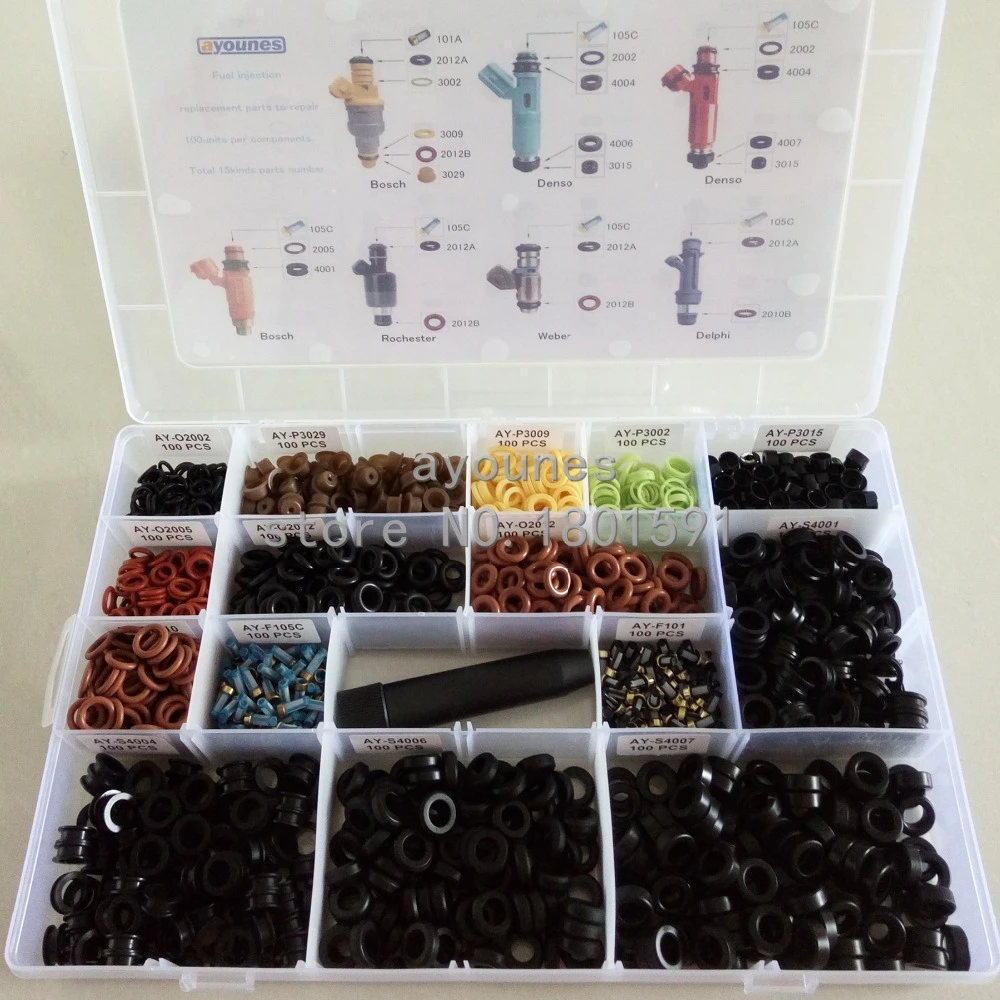 1501 Pieces/box Fuel Injector Repair Kits For Ford Audi Mitsubishi ...
