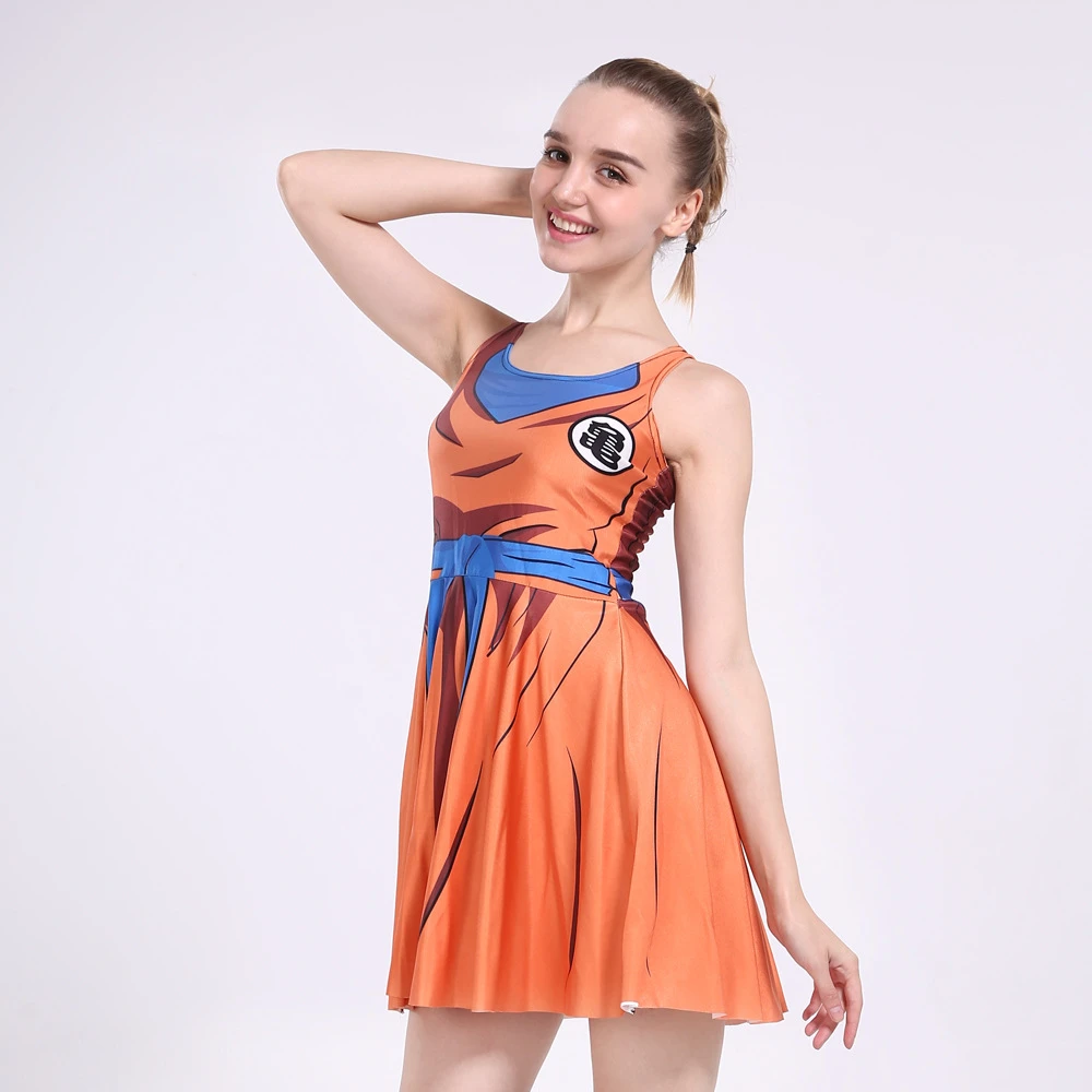Anime Dragon Ball Son Goku Cosplay Costume For Woman - AllCosplay.com