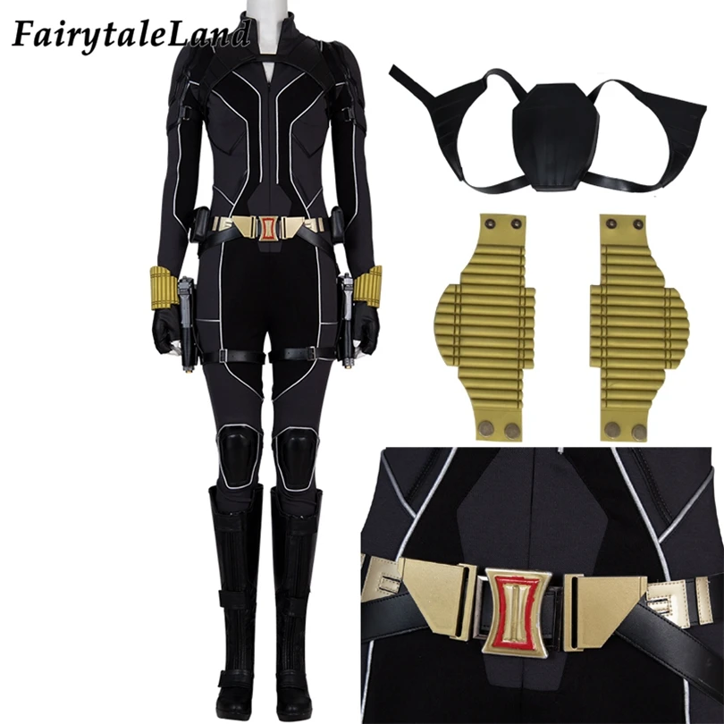 Disfraz-de-viuda-de-la-pel-cula-Natasha-Romanoff-mono-de-batalla-negro ...