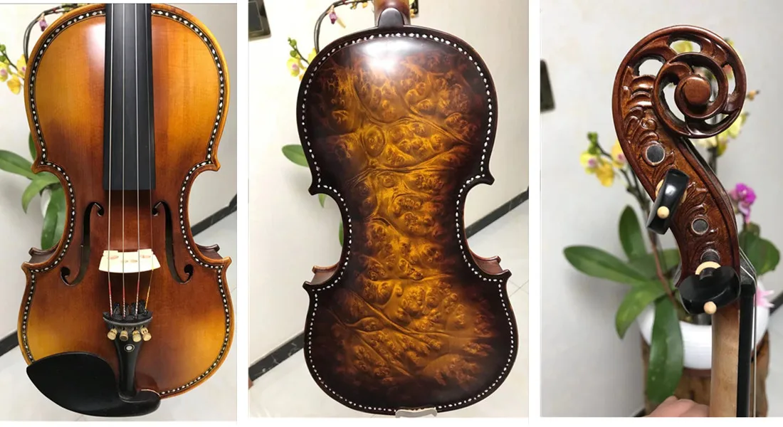 SONG-Brand-master-violin-4-4-brid-s-eye-curly-maple-wood-back-inlay ...