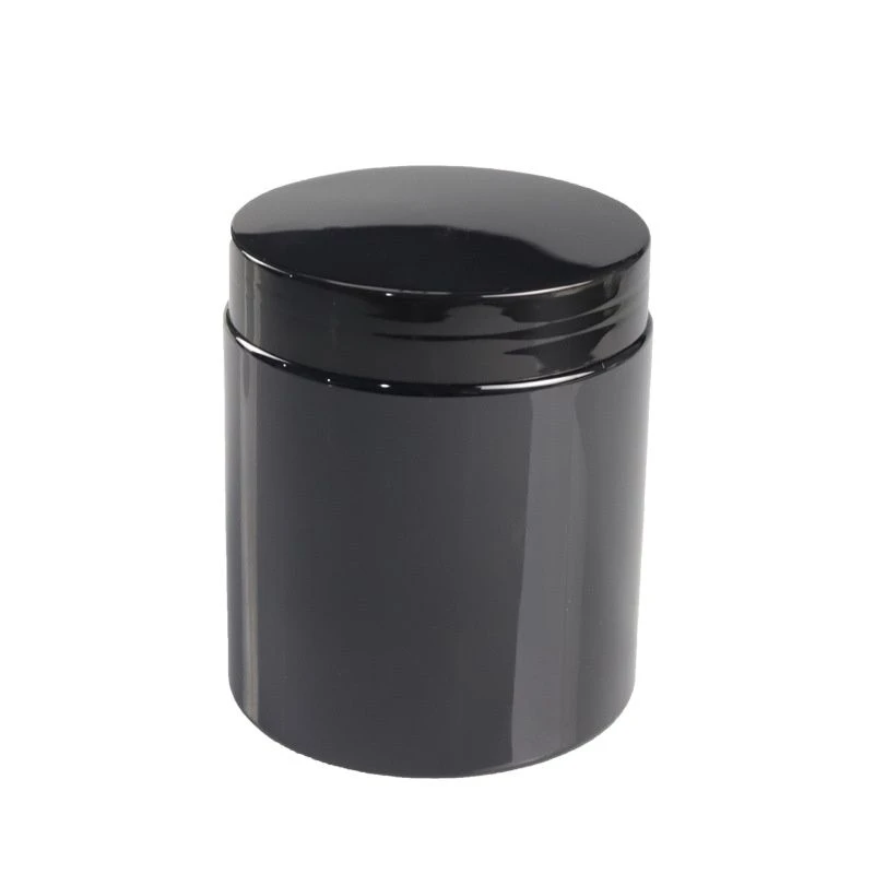 25 pcs/lot 250 ML Facial Mask Jar Empty Brilliant Black Plastic ...