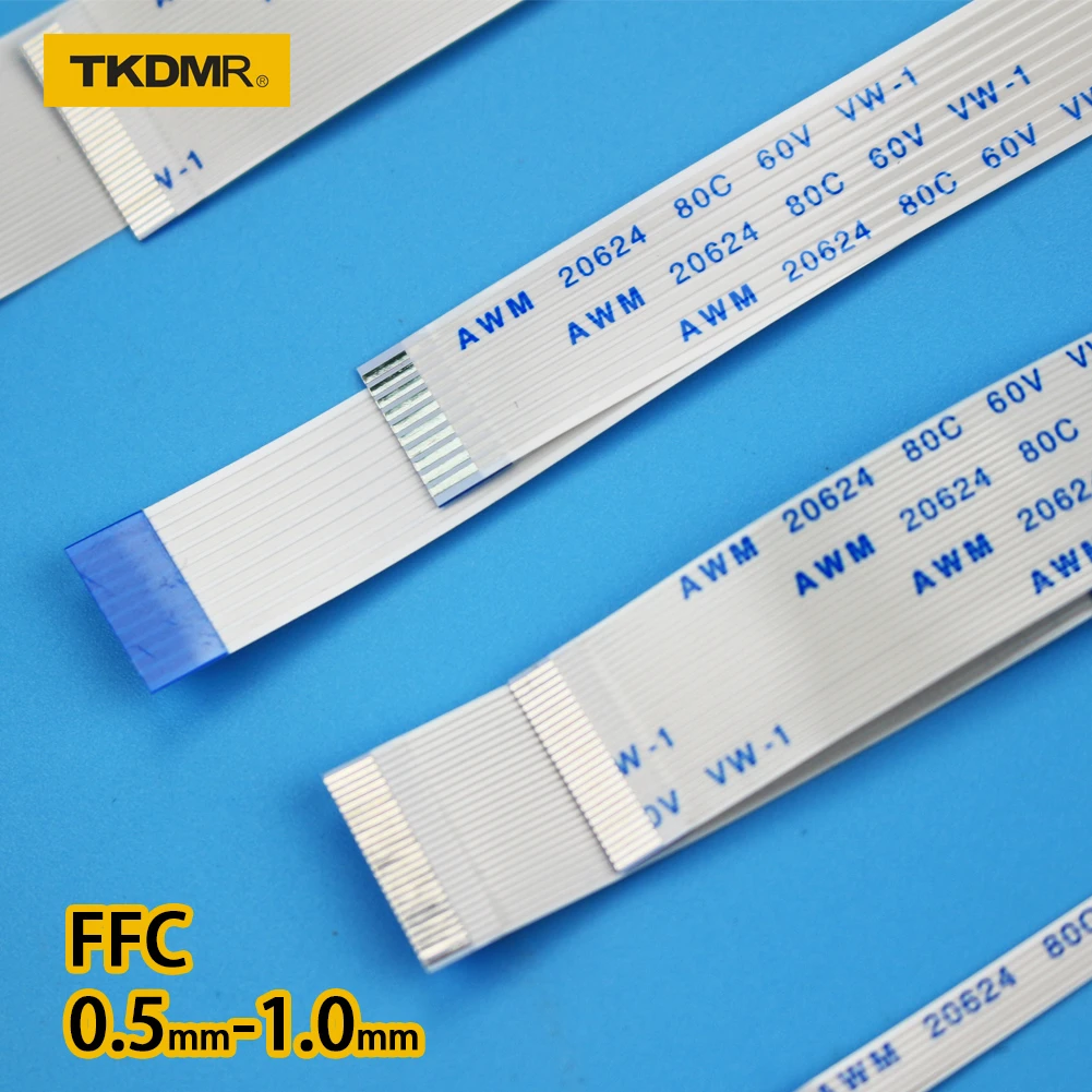TKDMR Flat flexible cable FFC FPC LCD cable AWM 20624 80C 60V VW 1 FFC 0.5MM 4P/5P/6P/8P/10P/12P ...