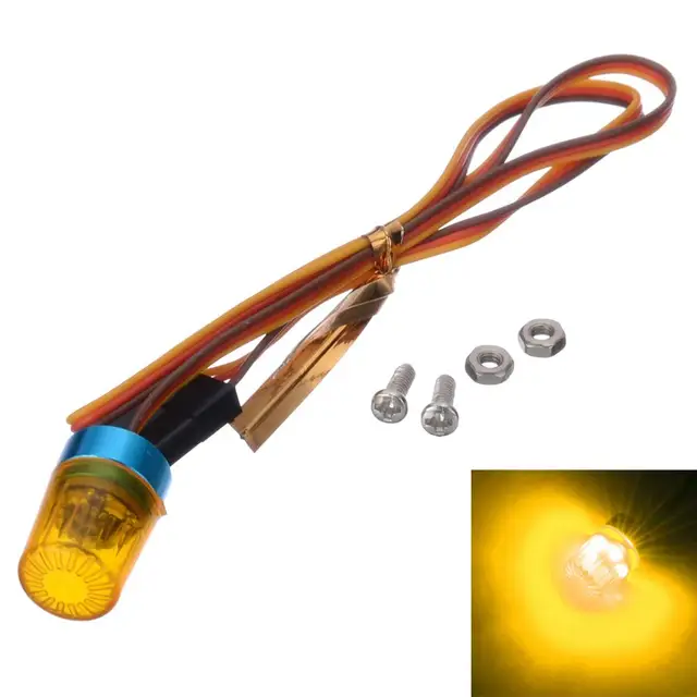 4V-6V Ultra Bright Blue Orange Red LED Strobing-blasting Flashing Light ...