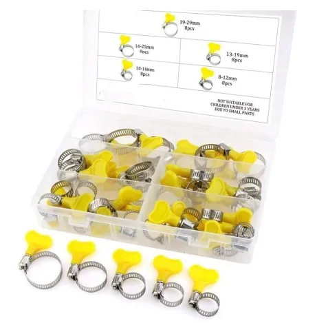 free-shipping-40-pcs-8mm-29mm-butterfly-Hose-Clamp-Homebrew-Pipe-Clamp ...