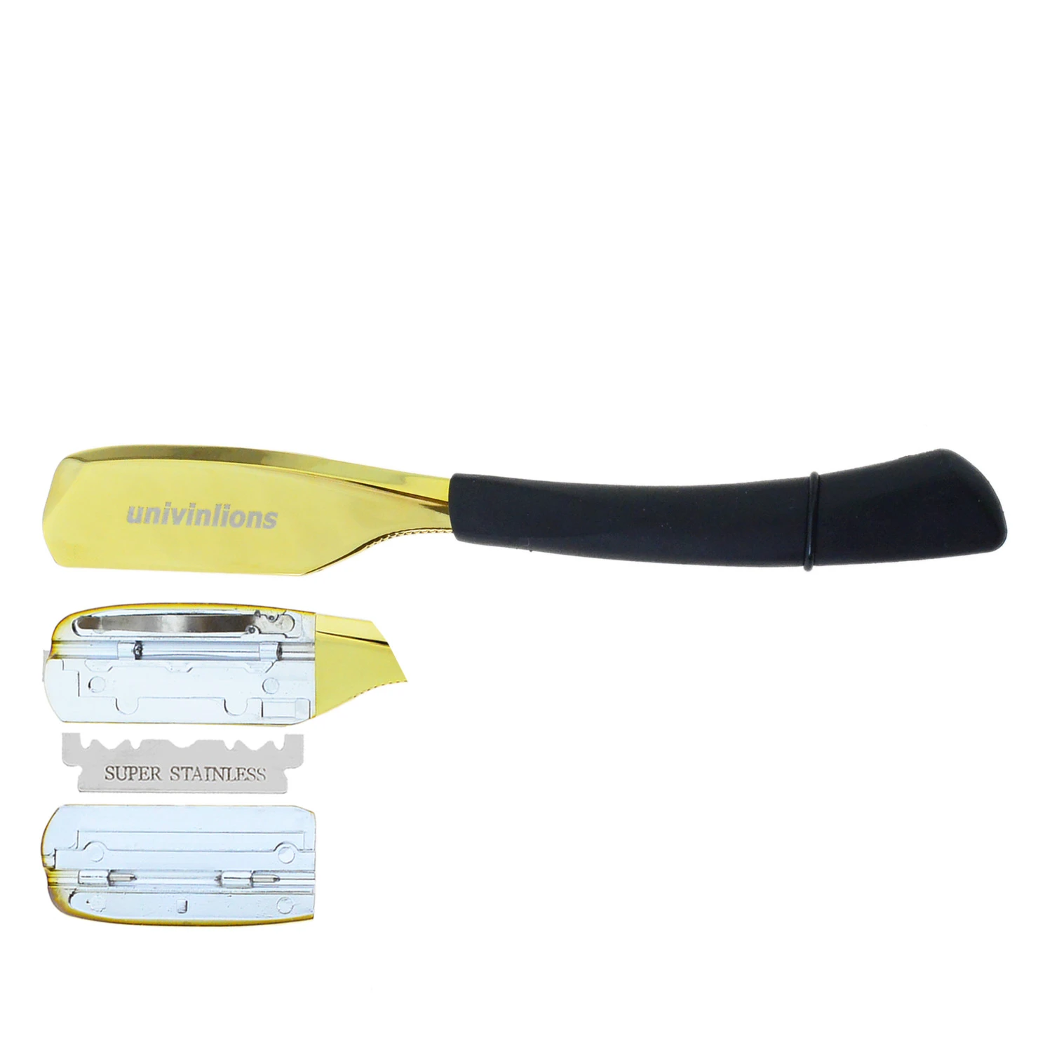 10 Blades Gold Shaving Dural Edge Razors Barber Hair Razor Spring Style ...