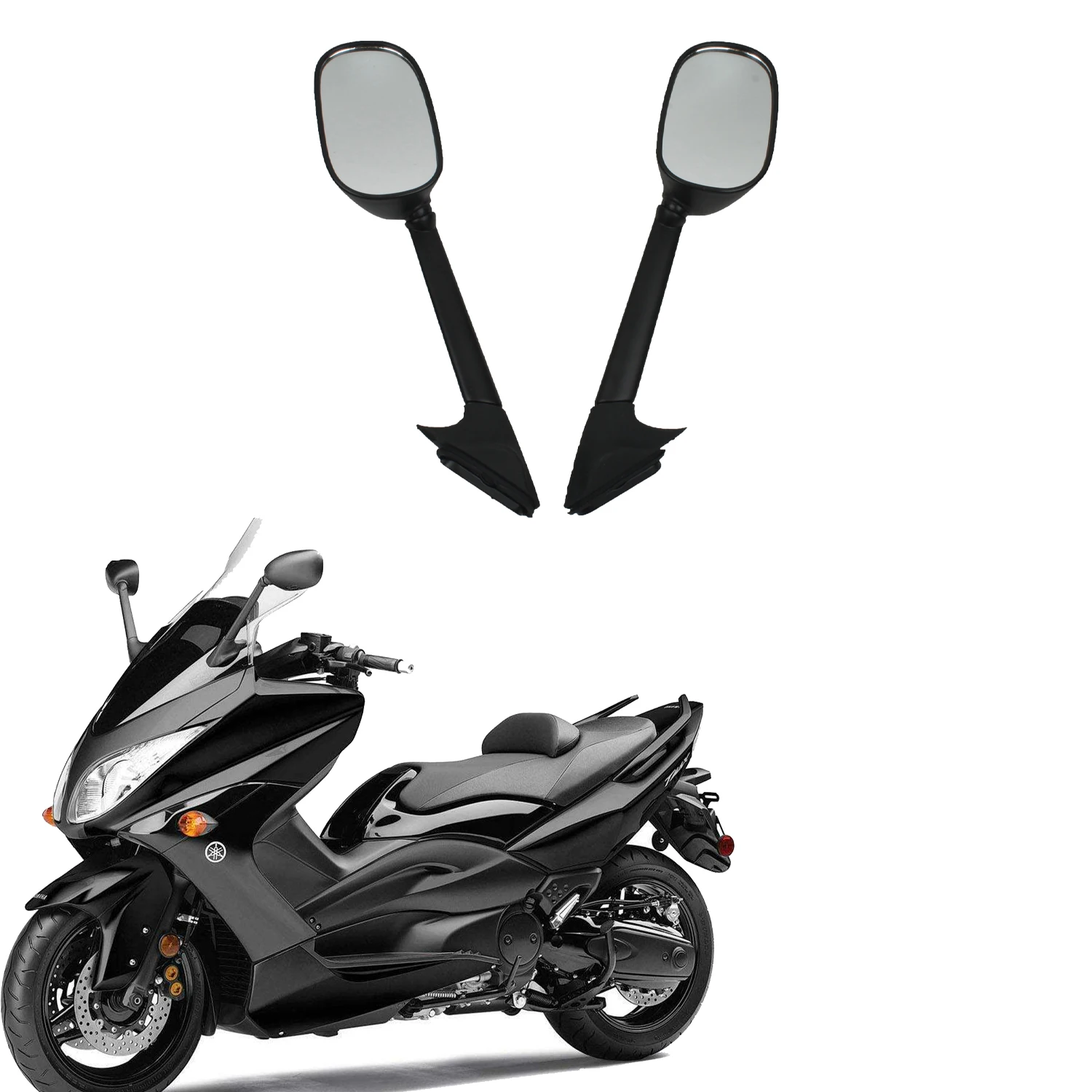 Motorcycle Side Rearview Mirror For Yamaha T MAX 500 TMAX 500 T-MAX ...