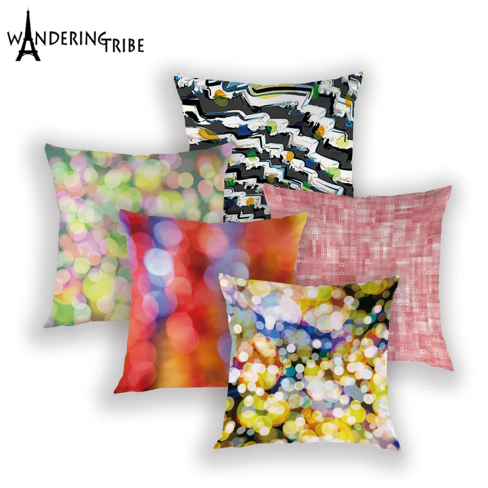 Bunte-Rosa-Wurf-Kissen-Fall-f-r-Sofa-Kissen-Deckt-Sch-ne-Dekorative ...