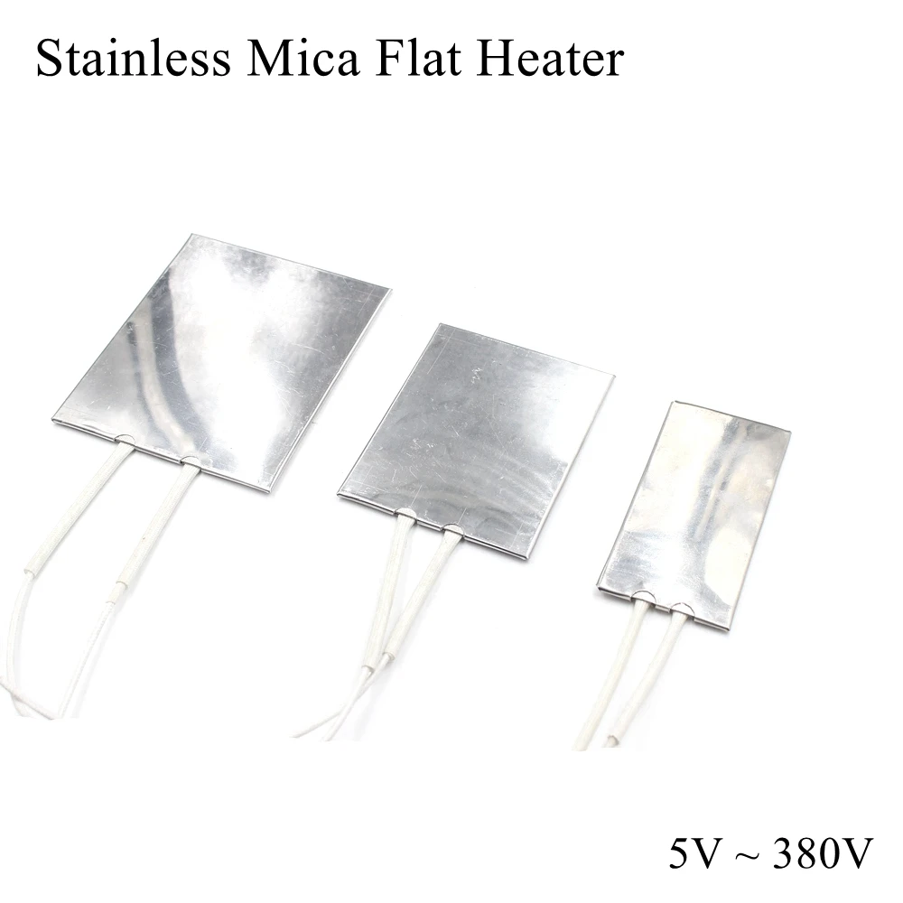 5V-12V-24V-36V-48V-110V-220V-380V-Stainless-Mica-Flat-Heater-Steel ...