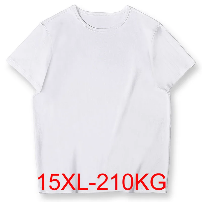 Summer men Oversized t-shirt Bust 186cm 15XL 14XL 13XL 12XL 11XL 10XL Weight 210kg Plus size Men ...