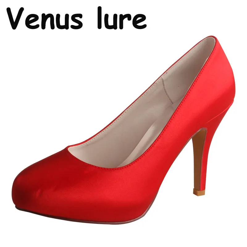 Wedopus-Customized-Red-High-Heel-Shoes-Red-Platform-Closed-Toe-Wedding ...
