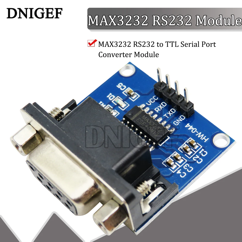 Módulo convertidor de puerto serie MAX3232 RS232 a TTL, conector DB9 ...