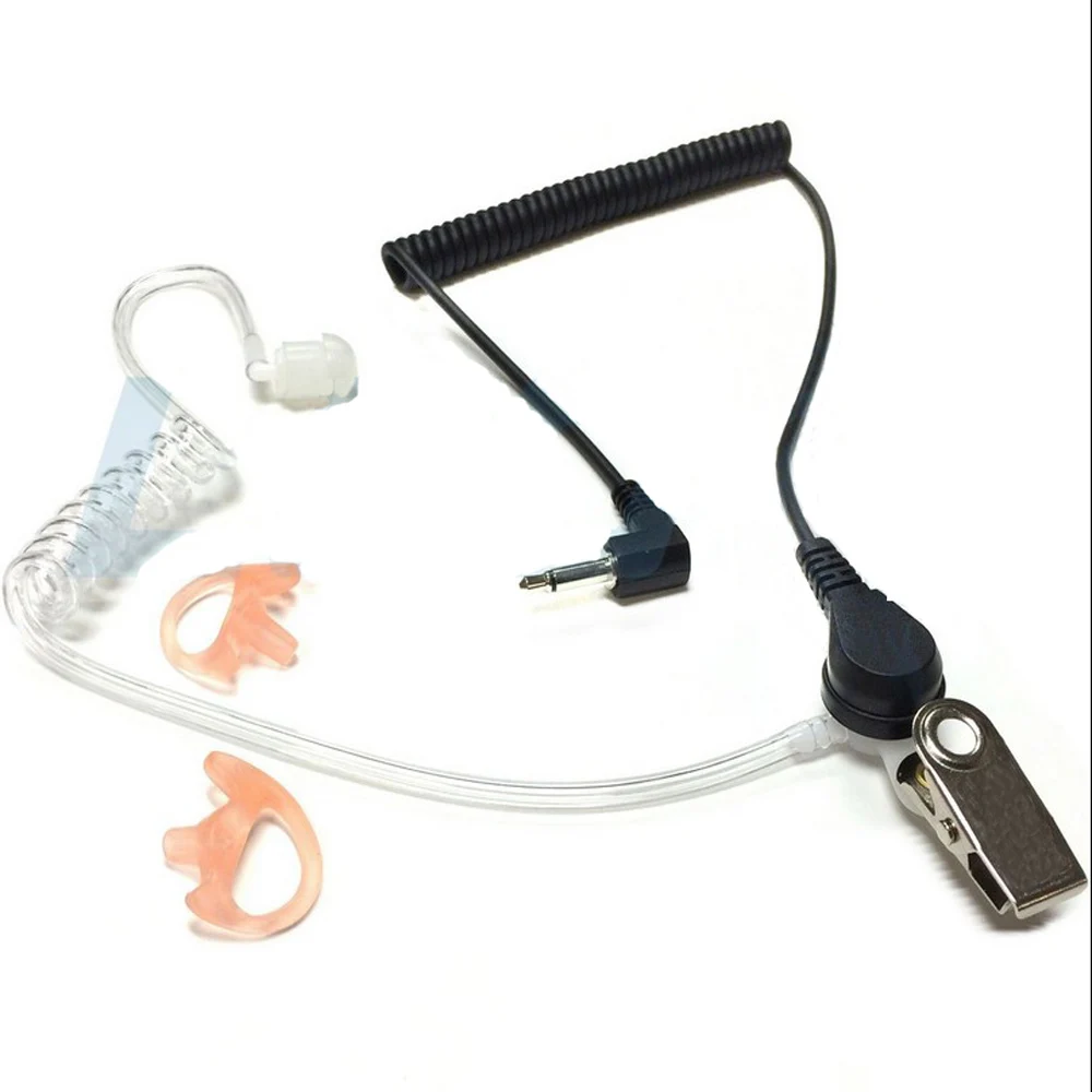 3.5 Mm Listen Receive Only Earpiece Headset W/left&right Ear Mold ...
