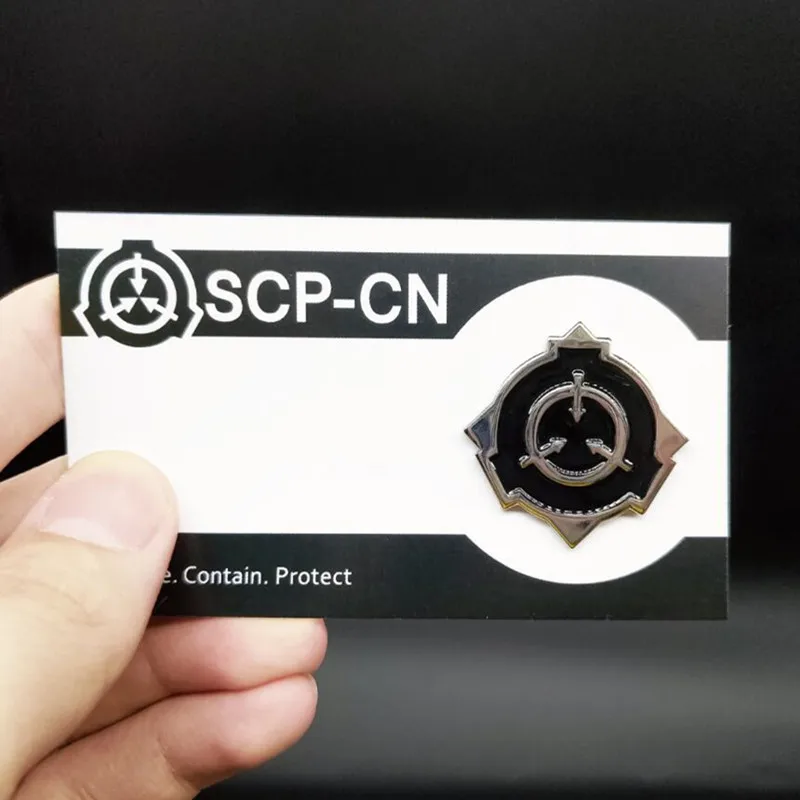 SCP Pin de broche de Cosplay, insignia de Metal, base, procedimientos ...