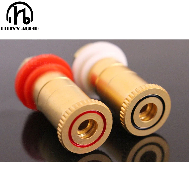 HIFI-Audio-AMP-Copper-Speaker-Horn-Socket-Terminal-Connector-Binding ...
