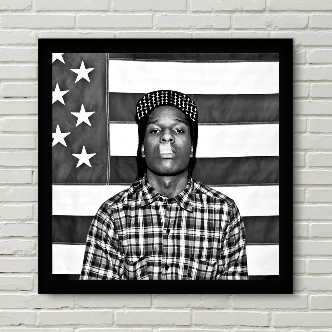 Black And White American Flag Asap Rocky