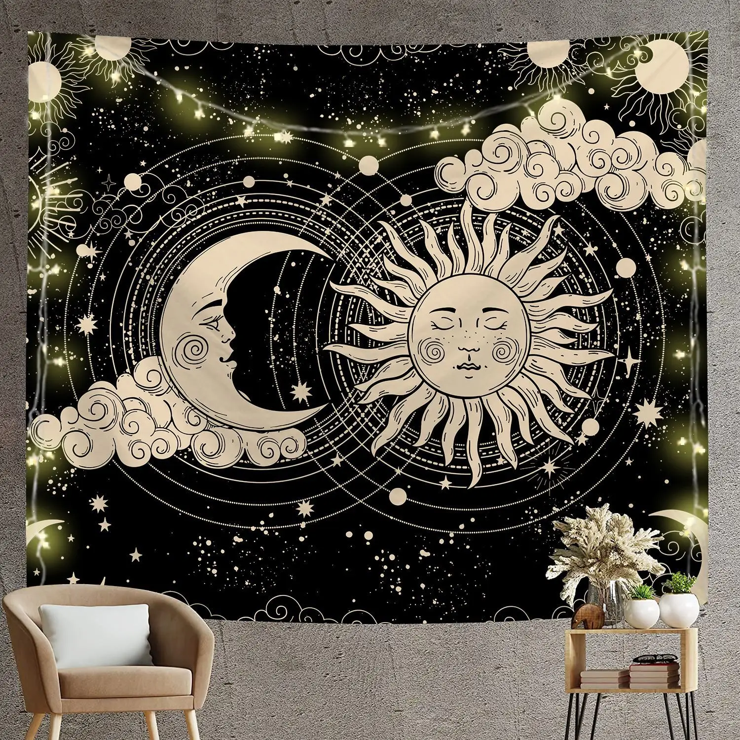 Sun Tapestry Background