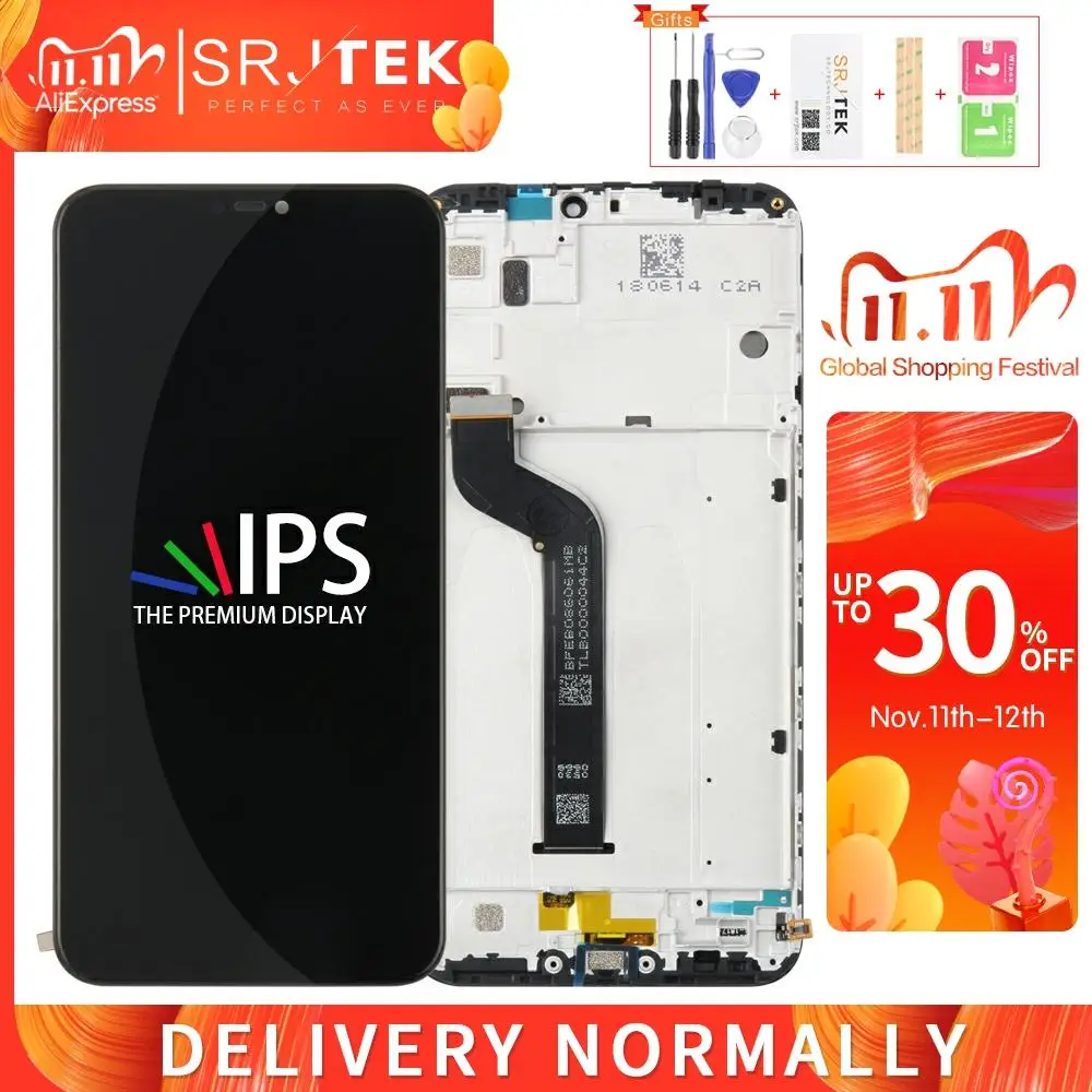 For XIAOMI Mi A2 Lite Display Matrix Touch For Redmi 6 Screen Digitizer ...