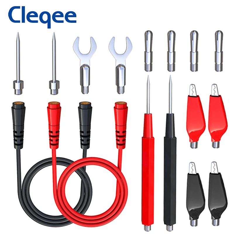 Cleqee P1500 Test Lead Kit Replaceable Test Wire Probe for Digital ...