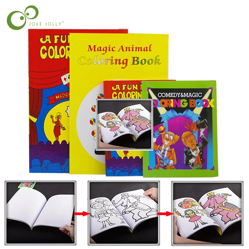 Magic Coloring Book Magic Tricks Cards Best For Kids Magie Book Stage ...