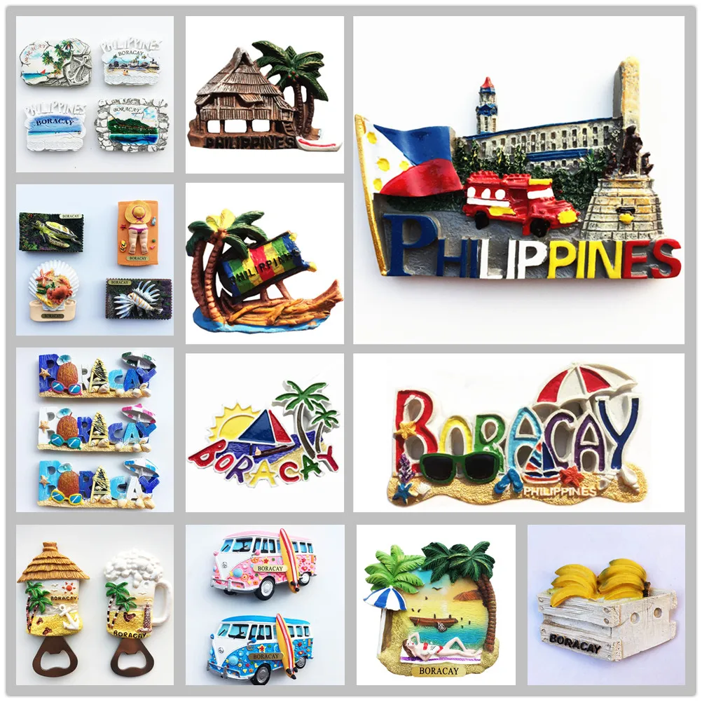 Asia Philippines Tourist Souvenir Fridge Magnets Decoration Articles ...