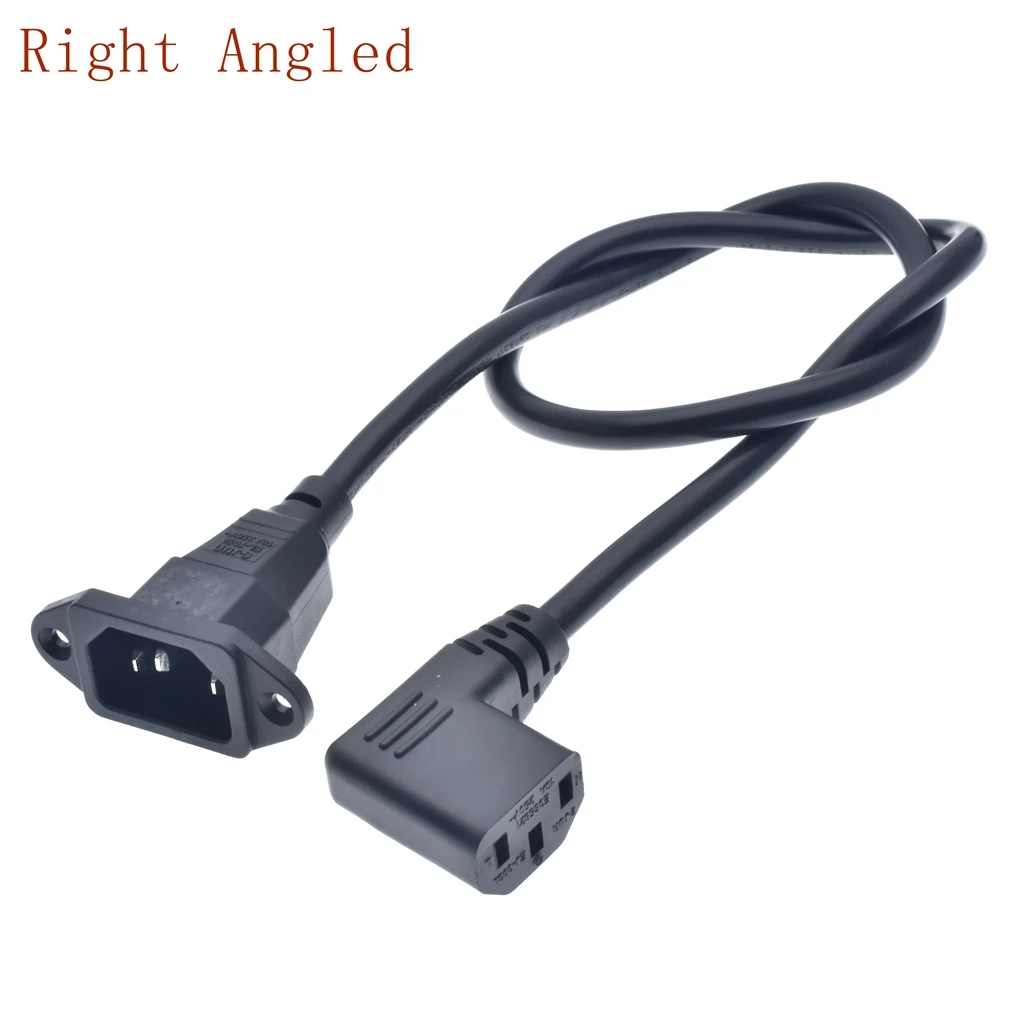 IEC320 C14 to C13 Extension cord,C14 with screw holes and C13 60cm ...