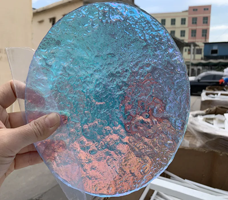 Φ200mm Circular shape Rock Stone texture Plexiglass Art Decorative ...