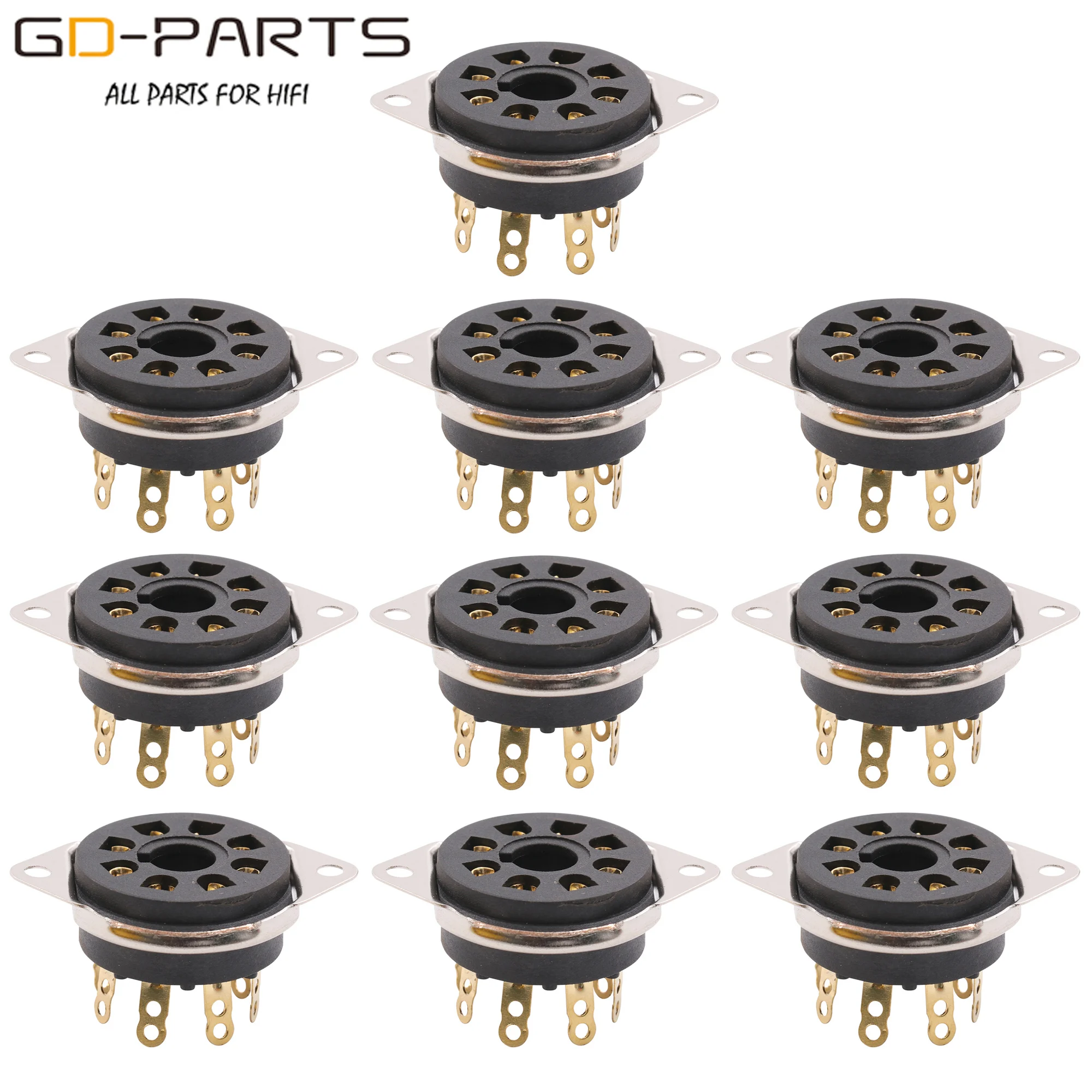 8Pin-Octal-Bakelite-Vacuum-Tube-Socket-Base-For-KT88-EL34-GZ34-KT66-6L6 ...