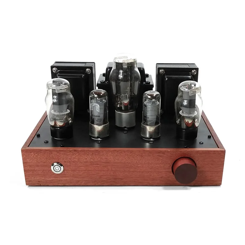 EL34 6P3P 6L6 KT66 single-ended tube power amplifier 8WX2, 6J8P push ...