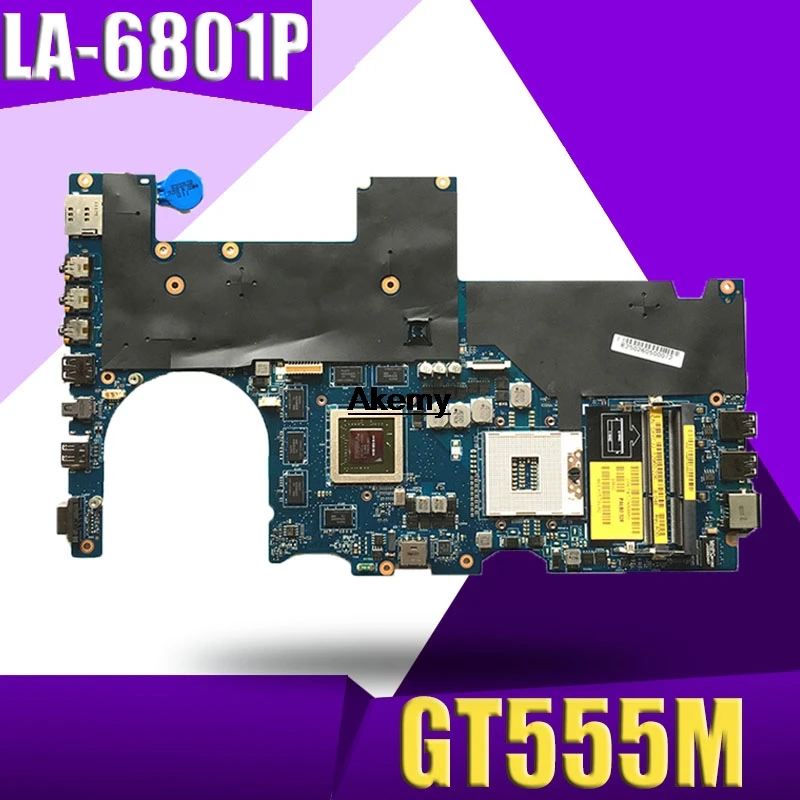 For DELL Alienware M14x R1 Motherboard P18G LA 6801P CN 0KNF1T 0KNF1T ...