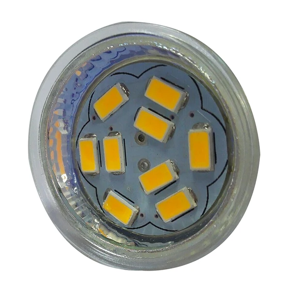 Foco LED de 4W GU4 (MR11) MR11 9 SMD 5730 430 lm cc 12 V, blanco cálido|Bombillas y tubos LED ...