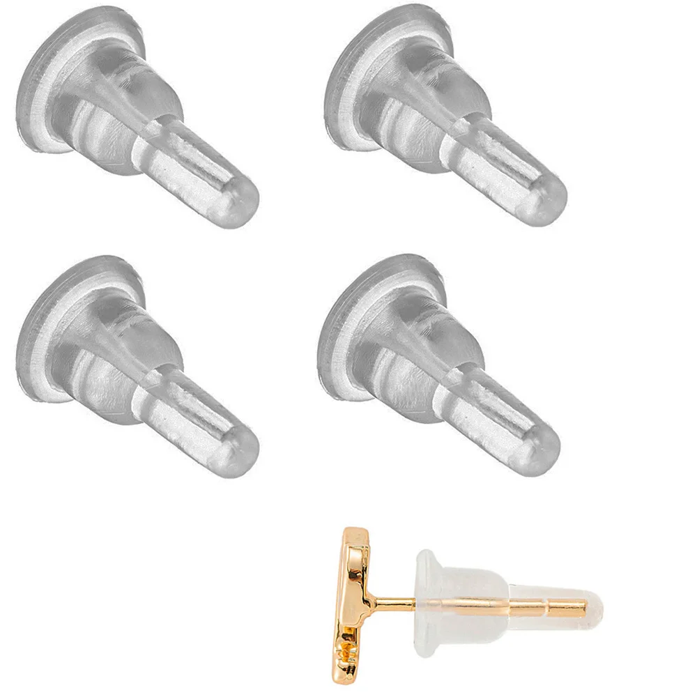 20-40pcs-Silicone-Rubber-Ear-Back-Stoppers-Fully-Wrapped-Ear-Plugs-For ...