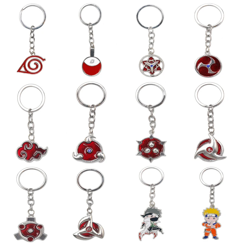 Llavero con símbolo de Konoha Akatsuki, colgante de nube roja ...