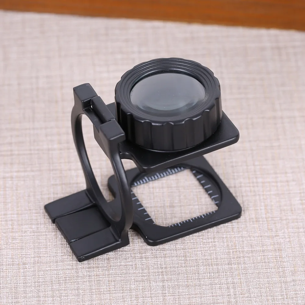 Loupe 20X Jewelry Fabric Scale Magnifying Measure Glass Fresnel Lens ...