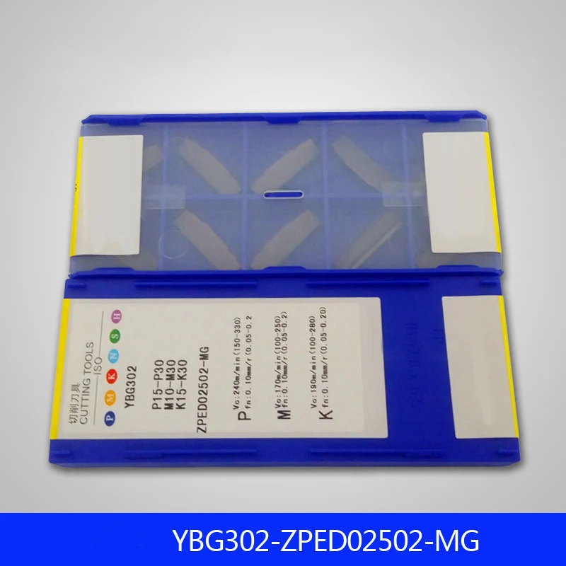 Original ZPED02502 MG YBG302 ZPED 02502 CNC Parting Inserts Turning ...