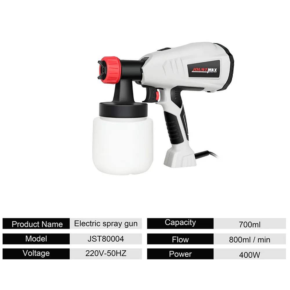 400W removable high voltage electric spray gun, nozzle adjustable spray ...